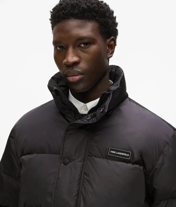 Karl Lagerfeld Short Hooded Puffer Jacket