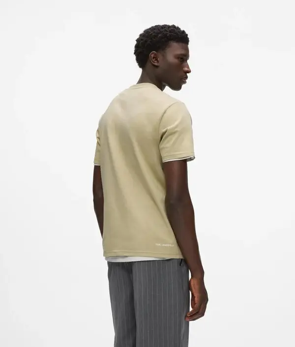 Karl Lagerfeld Ikon Stripe Pocket T-shirt - Twill