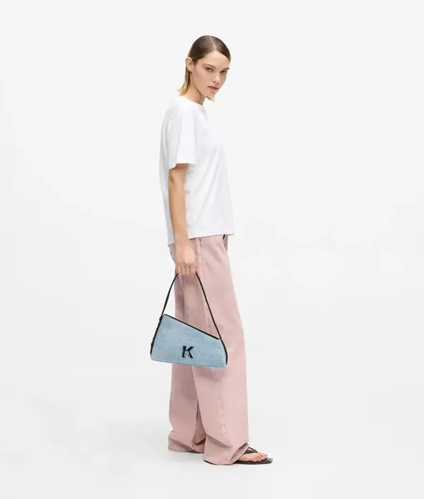 KL JEANS Geo Denim Shoulder Bag