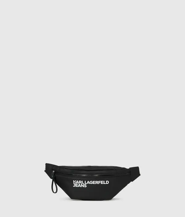 KL JEANS Jeans Nylon Logo Belt Bag - Black