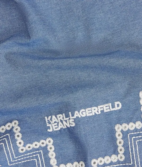 KL JEANS Denim Triangle Bandana Scarf