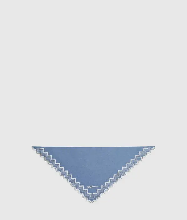 KL JEANS Denim Triangle Bandana Scarf