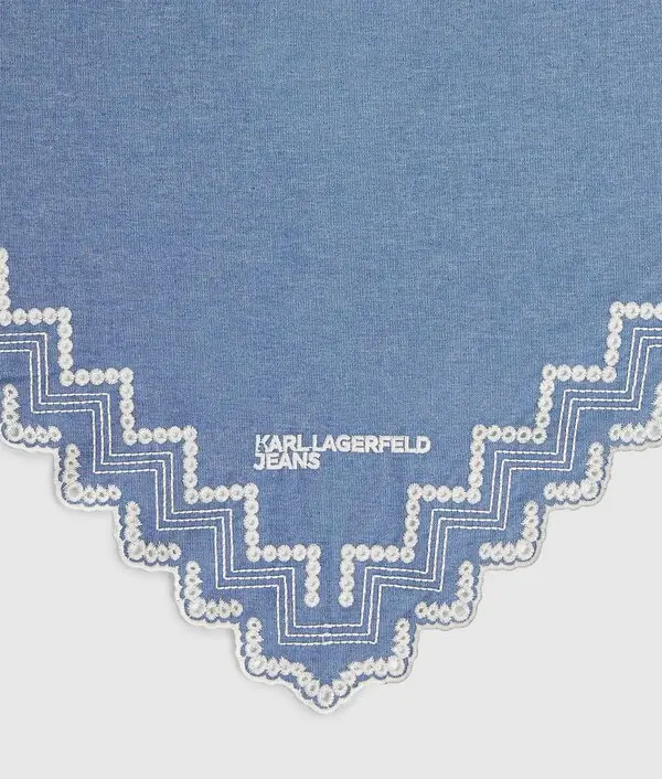 KL JEANS Denim Triangle Bandana Scarf