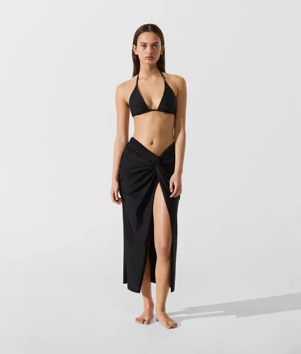 Karl Lagerfeld Knot-detail Maxi Pareo