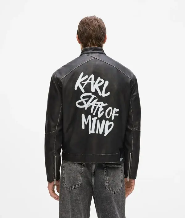 KL JEANS Jeans Faux Leather Biker Jacket