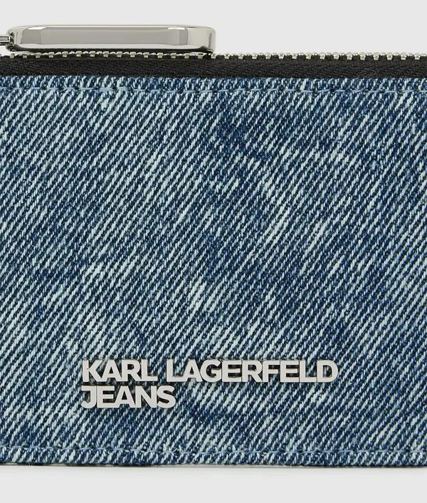 KL JEANS Denim Zipped Cardholder