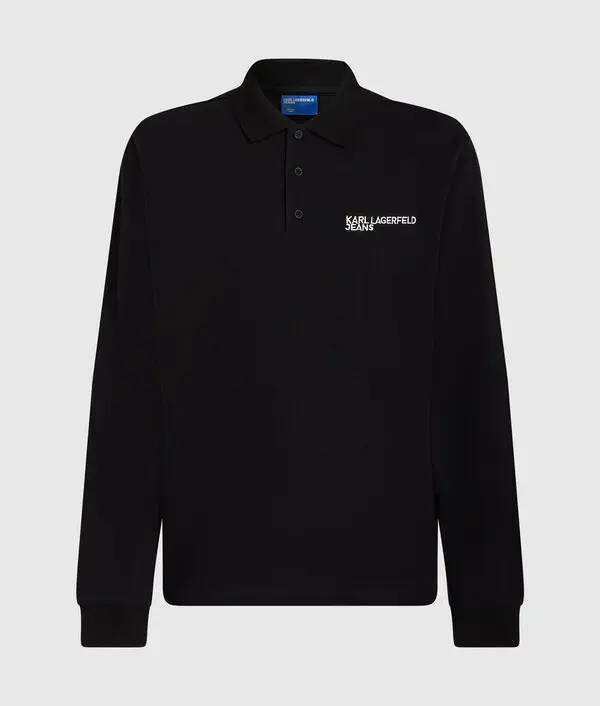 KL JEANS Long-sleeved Logo Polo Shirt