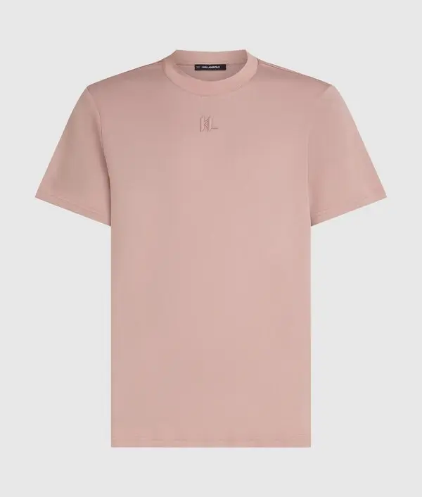 Karl Lagerfeld Monogram Modal Blend T-shirt - Woodrose