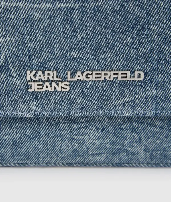 KL JEANS Denim Chain Top Handle Bag