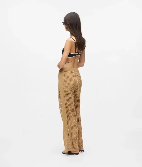 Karl Lagerfeld Crochet Knit Wide-leg Pants