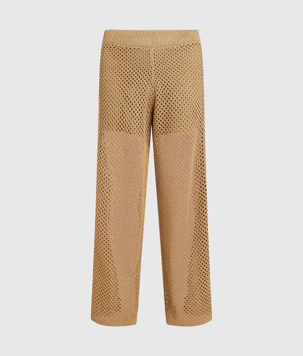 Karl Lagerfeld Crochet Knit Wide-leg Pants