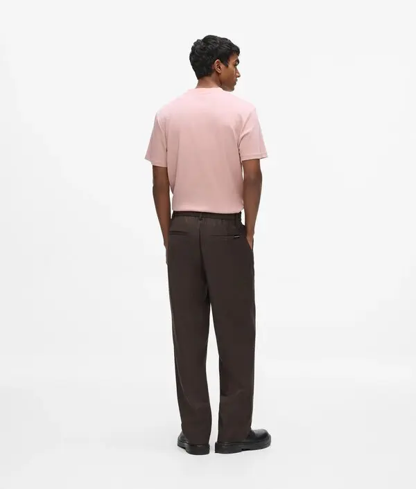 Karl Lagerfeld Straight Leg Wool Blend Pants
