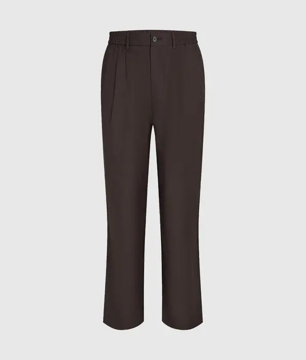 Karl Lagerfeld Straight Leg Wool Blend Pants