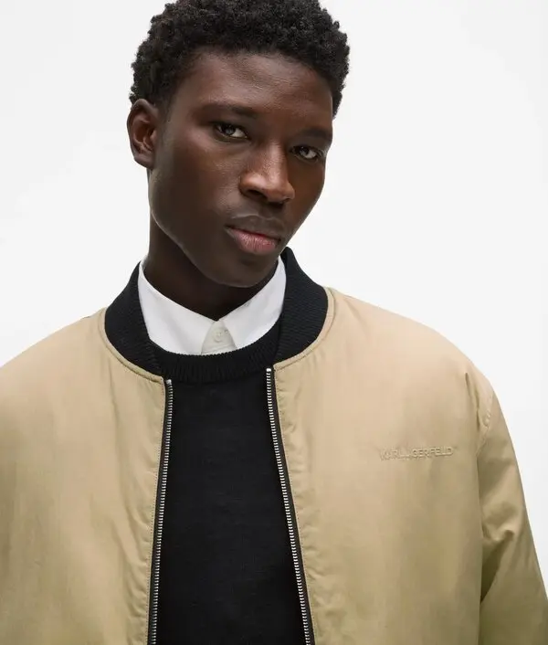 Karl Lagerfeld Reversible Maison De Karl Bomber Jacket