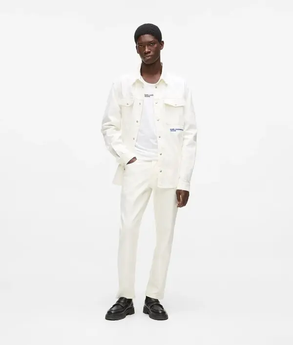 Karl Lagerfeld Tapered Jeans - White Denim