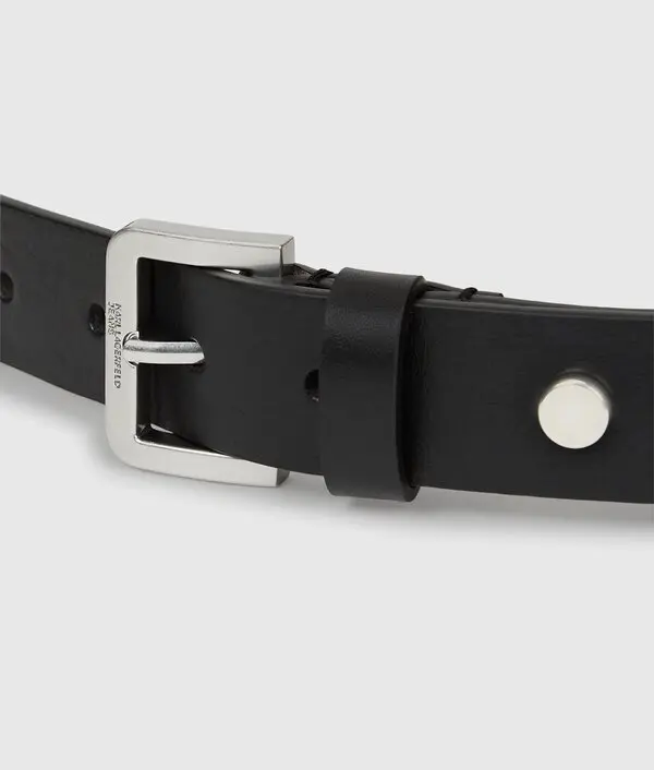 Karl Lagerfeld Studded Leather Belt