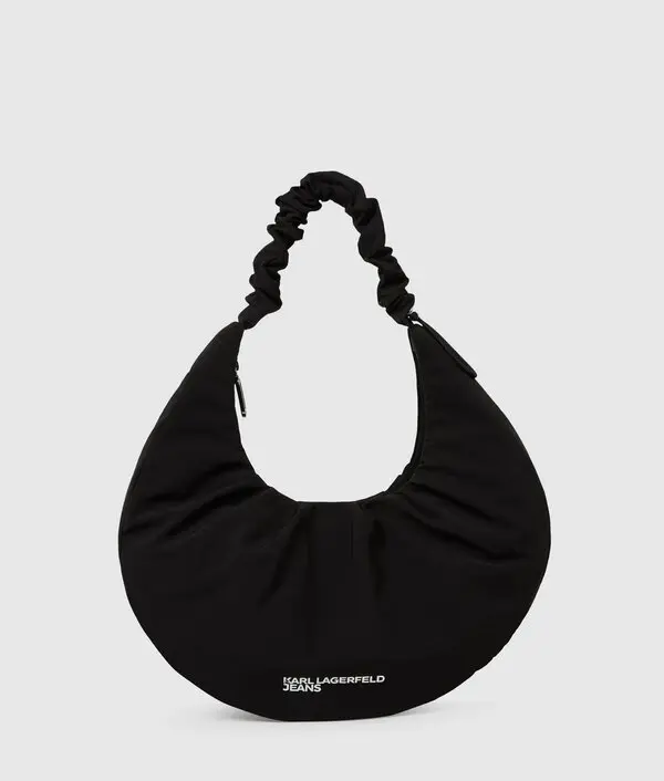 KL JEANS Jeans Gathered Hobo Bag - Black