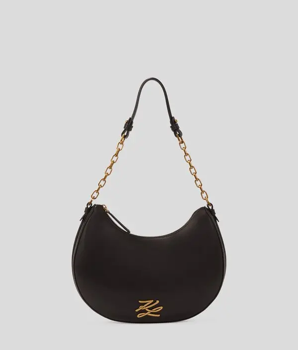 Karl Lagerfeld K/autograph Moon Shoulder Bag - Black
