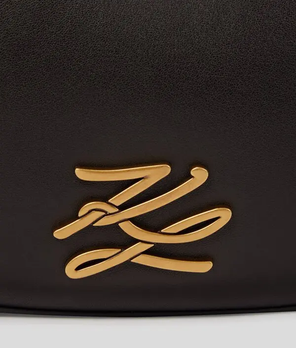 Karl Lagerfeld K/autograph Moon Shoulder Bag - Black