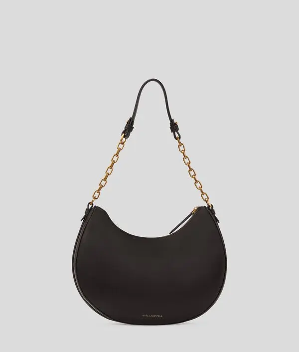 Karl Lagerfeld K/autograph Moon Shoulder Bag - Black