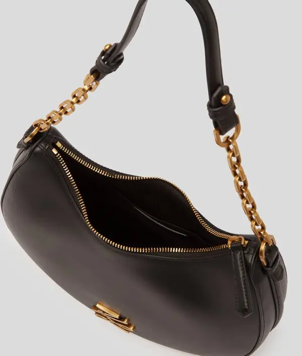 Karl Lagerfeld K/autograph Moon Shoulder Bag - Black