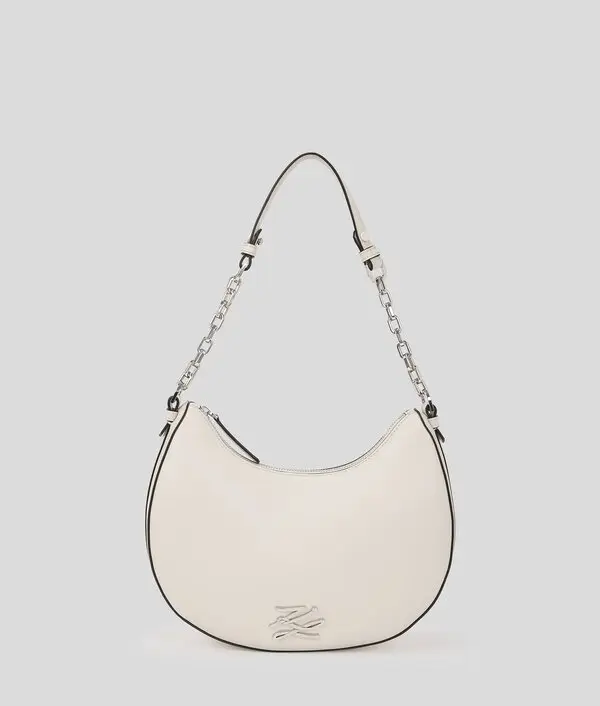 Karl Lagerfeld K/autograph Moon Shoulder Bag - Cement
