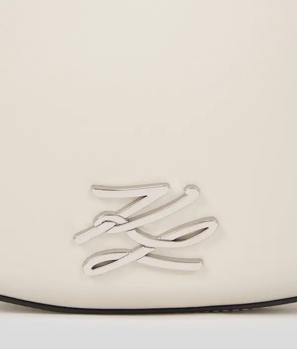 Karl Lagerfeld K/autograph Moon Shoulder Bag - Cement