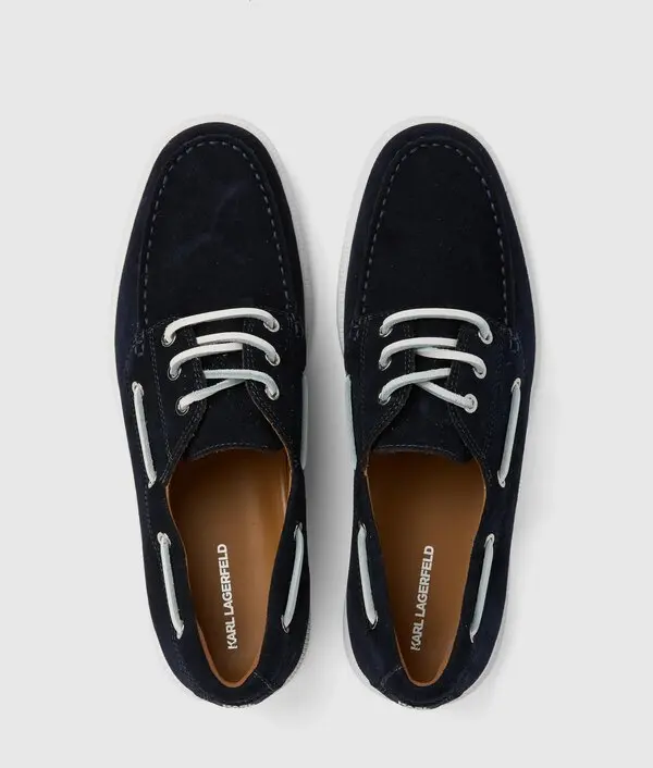 Karl Lagerfeld Suede Kori Boat Shoes