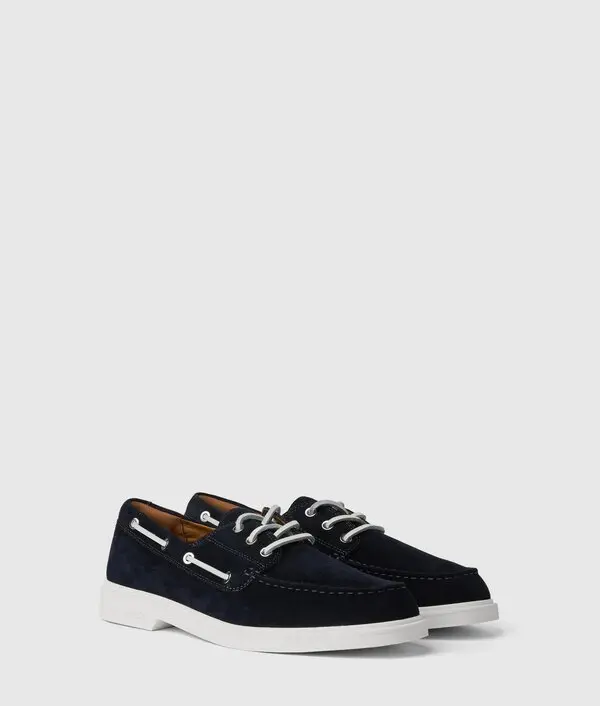 Karl Lagerfeld Suede Kori Boat Shoes