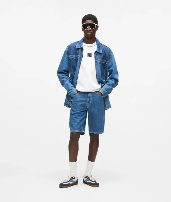 KL JEANS Regular Denim Shorts - Mid Blue Stone