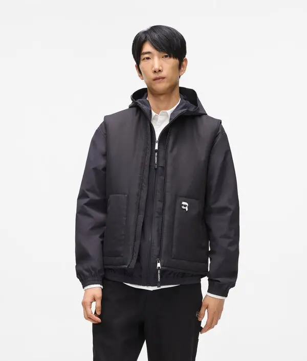Karl Lagerfeld Ikon Padded Gilet - Black