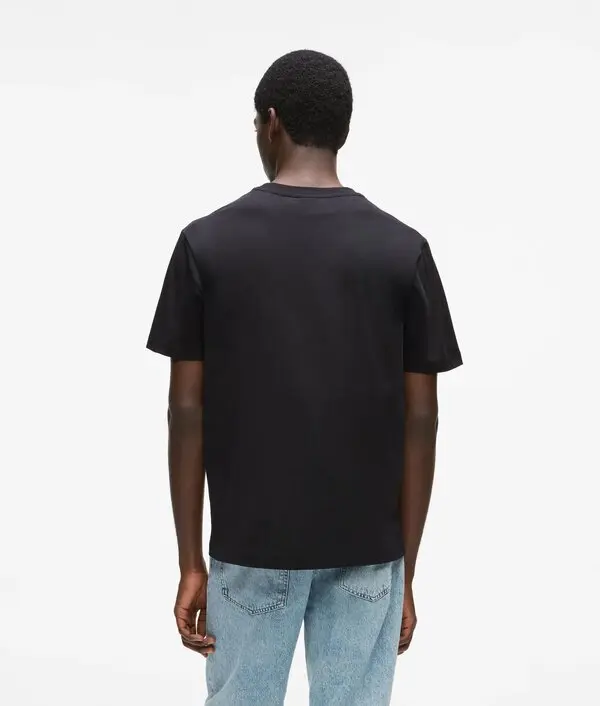 KL JEANS Stripe Logo T-shirt - Black