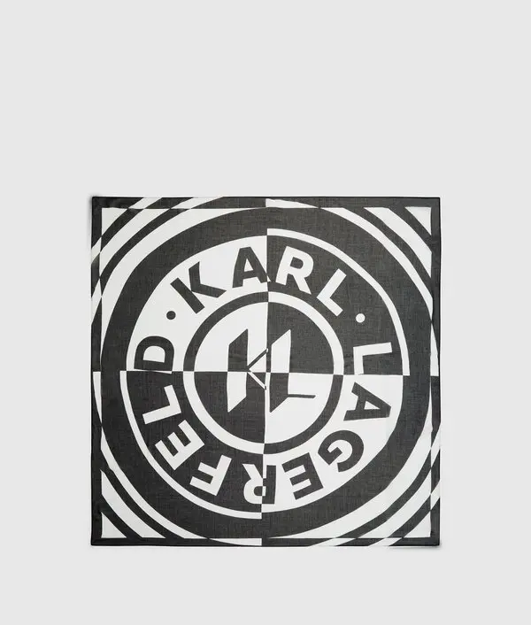 Karl Lagerfeld K/circle Modal Scarf - Black/white