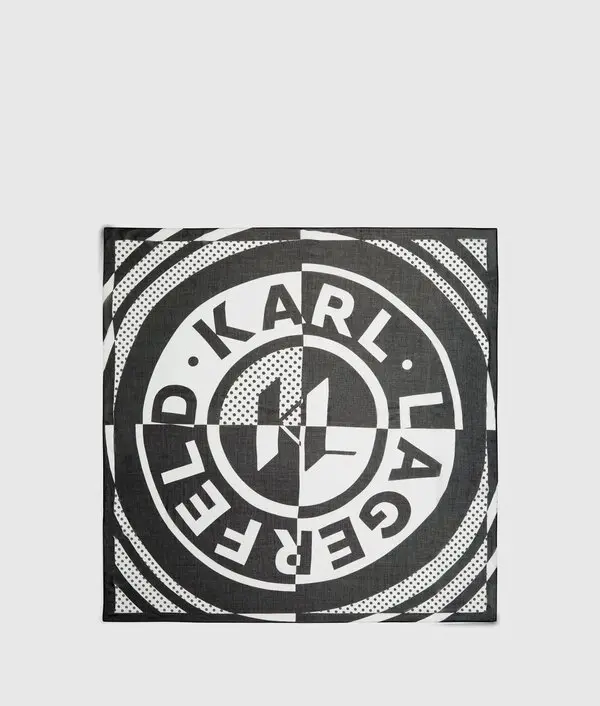 Karl Lagerfeld K/circle Modal Scarf - Black/white
