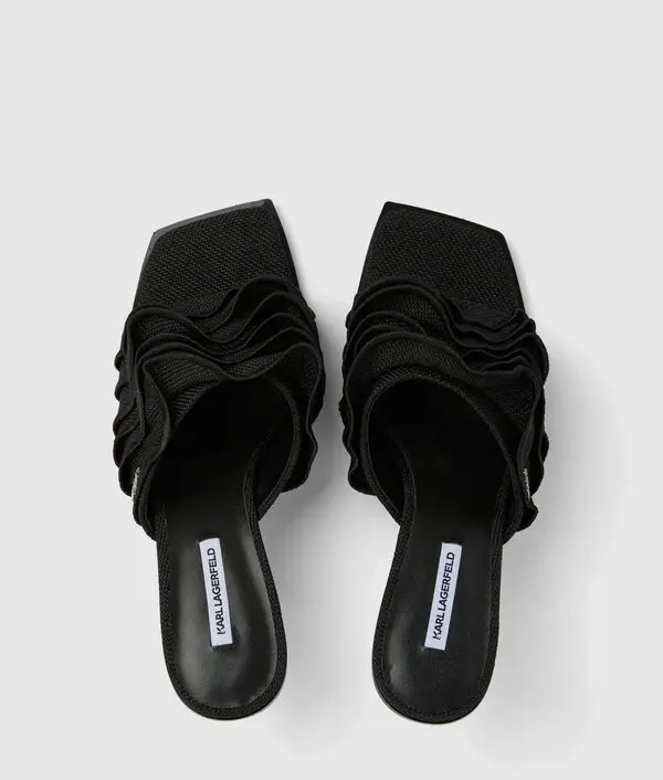 Karl Lagerfeld Karmel Ruche Heeled Sandals