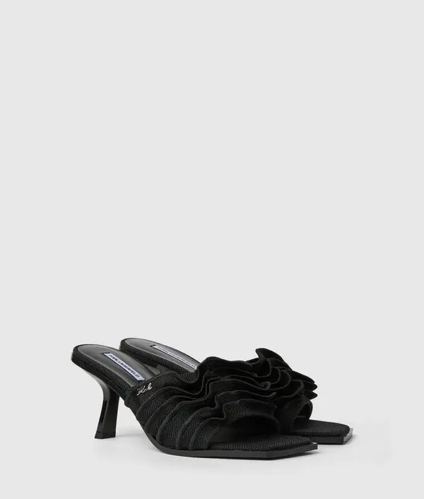 Karl Lagerfeld Karmel Ruche Heeled Sandals