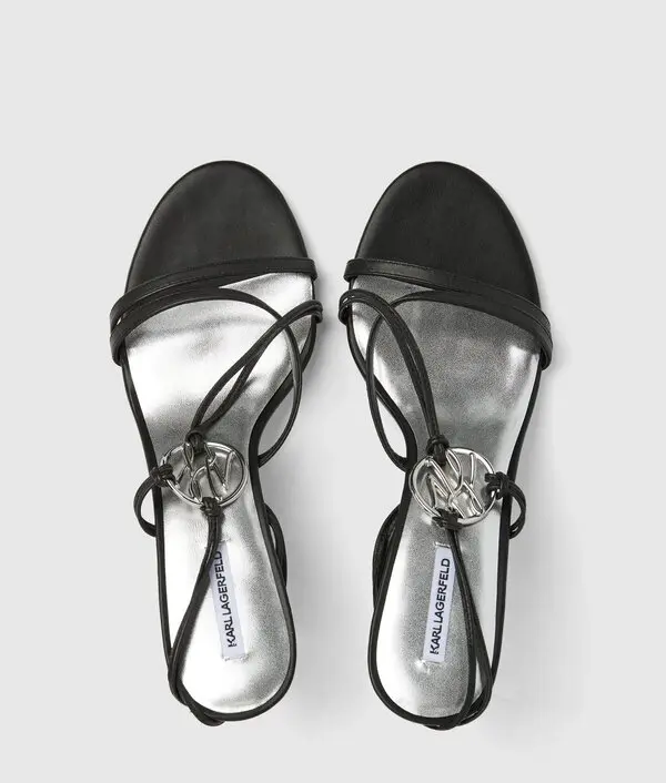 Karl Lagerfeld Sienna Cord Heeled Sandals