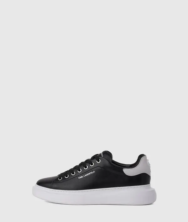Karl Lagerfeld Ikon Nft Kore Leather Lace-up Sneakers - Black