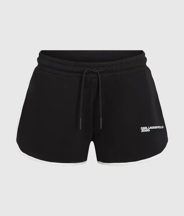 KL JEANS Jeans Logo Sweat Shorts - Black