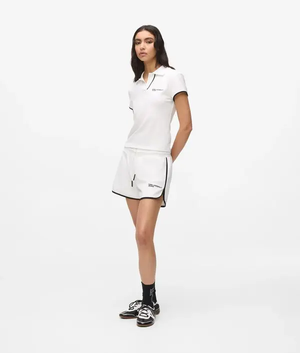 KL JEANS Jeans Logo Sweat Shorts - White