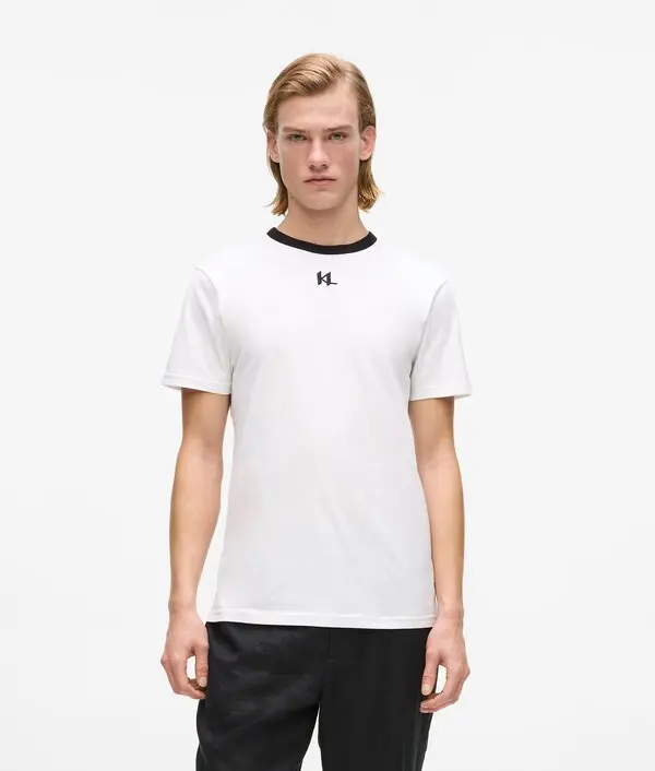 Karl Lagerfeld Monogram Slim T-shirt - White