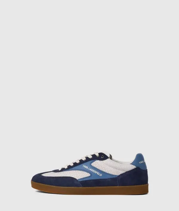 KL JEANS Jeans Kandidate Mixed-material Lace-up Sneakers - Navy