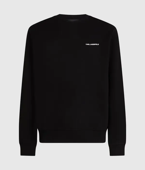 Karl Lagerfeld Rue St-guillaume Crewneck Sweatshirt - Black