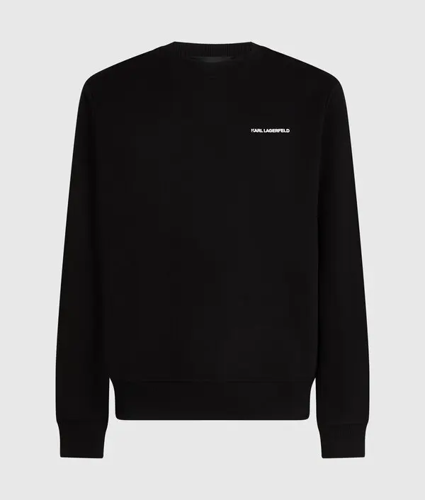 Karl Lagerfeld Rue St-guillaume Crewneck Sweatshirt - Black