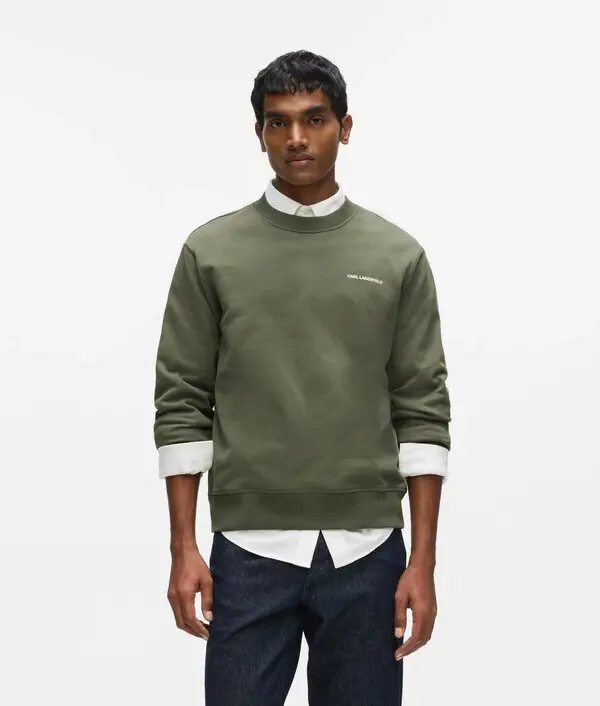 Karl Lagerfeld Rue St-guillaume Crewneck Sweatshirt - Thyme