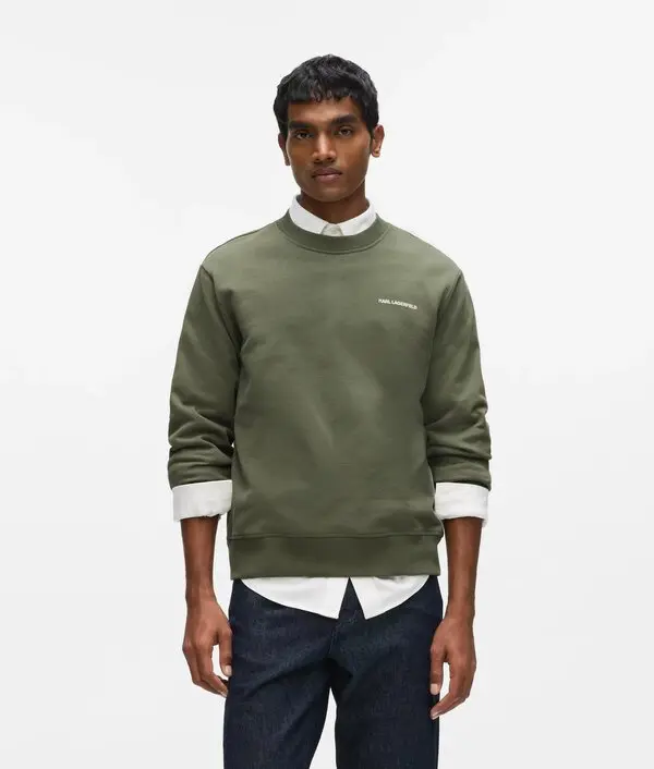 Karl Lagerfeld Rue St-guillaume Crewneck Sweatshirt - Thyme