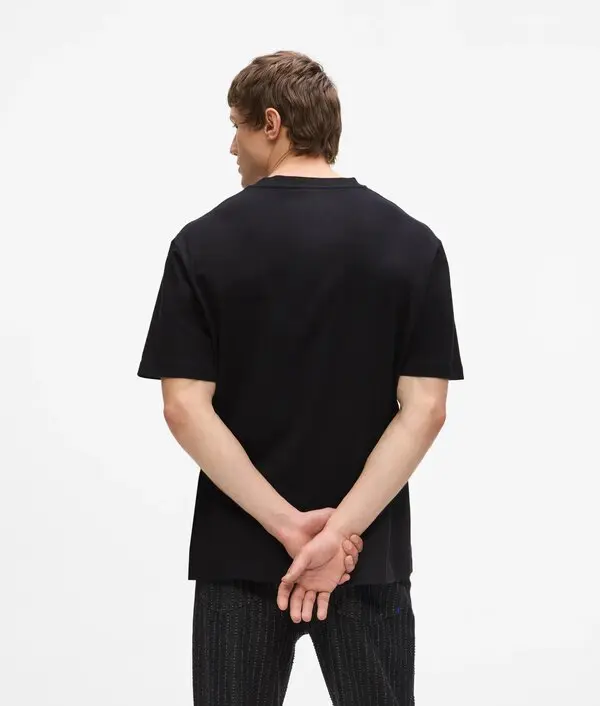 KL JEANS Relaxed Pinstripe Graphic T-shirt