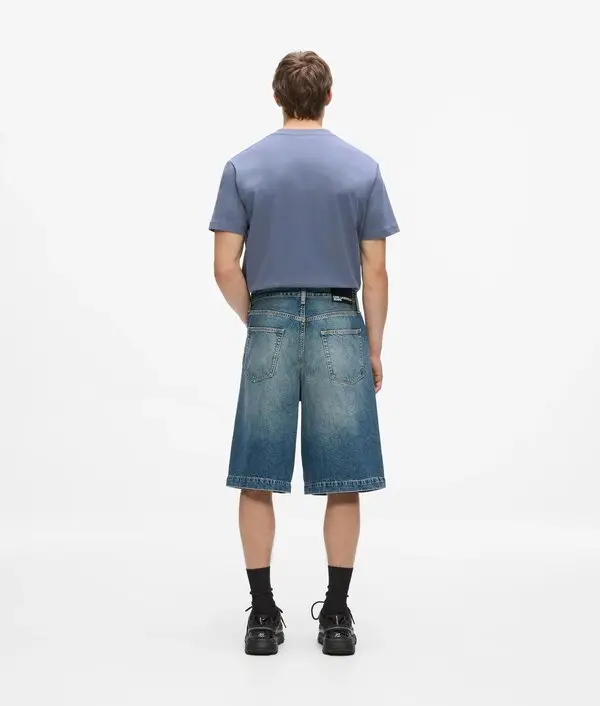 KL JEANS Jeans Baggy Washed Denim Shorts