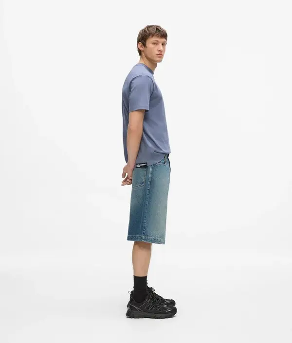 KL JEANS Jeans Baggy Washed Denim Shorts