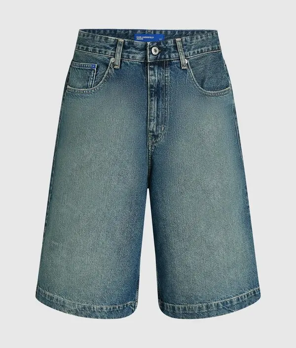 KL JEANS Jeans Baggy Washed Denim Shorts